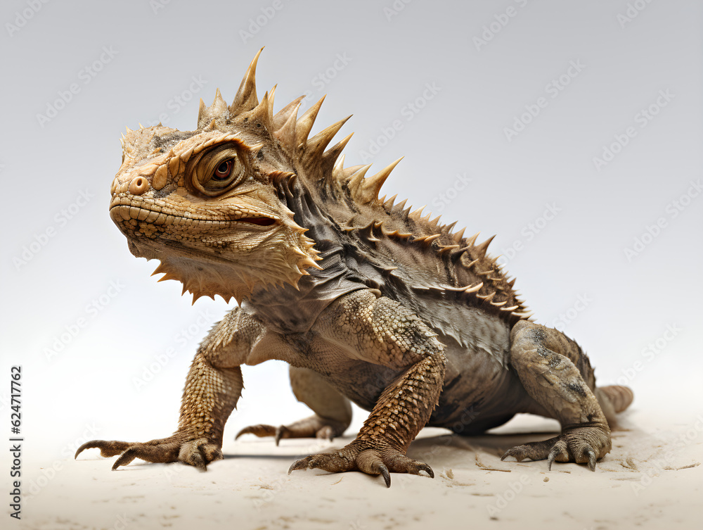 "Spiny lizards are reptiles. It has a chubby body shape, a short body ...