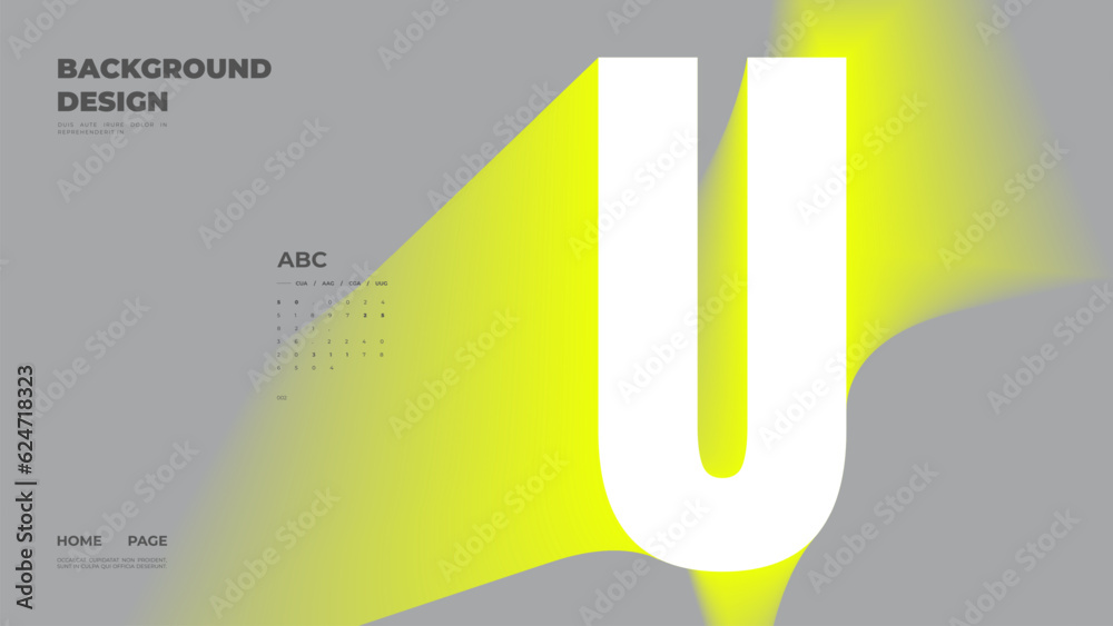 Abstract web page, homepage, landing page concept. Strict and discreet ...