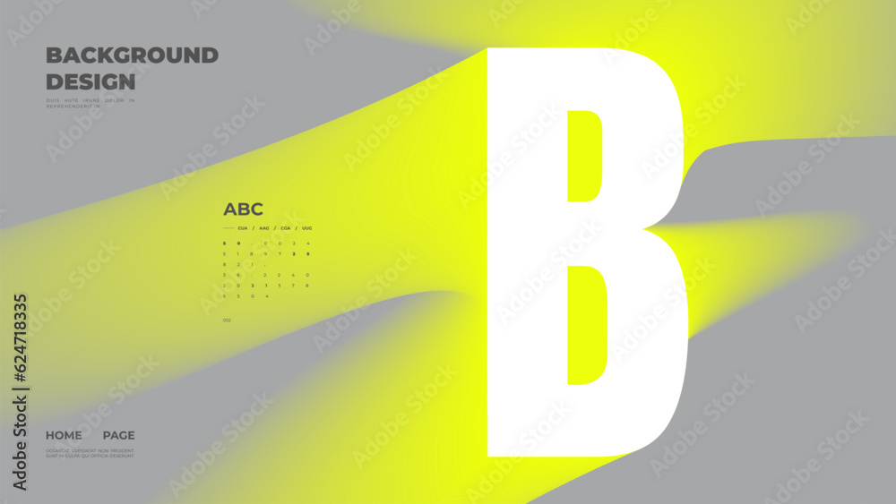 Abstract web page, homepage, landing page concept. Strict and discreet ...