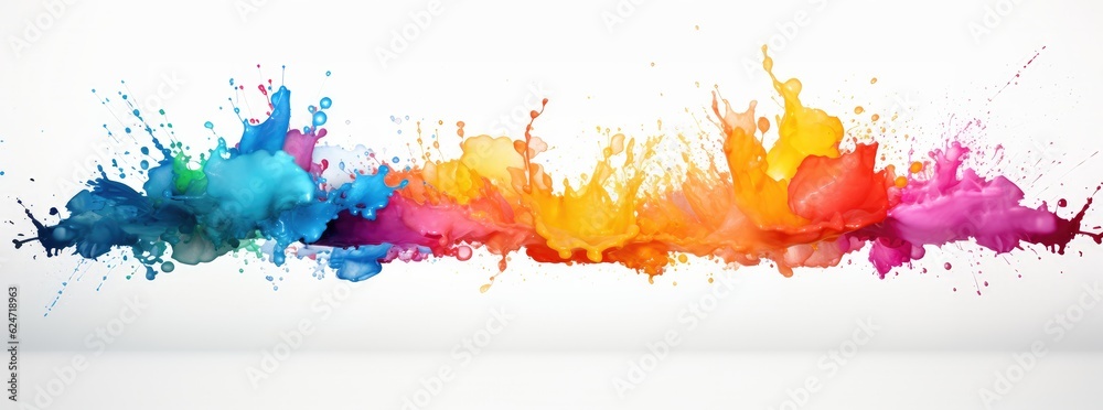 Paint, Void, Air suspended color splashes, Emotional background ...