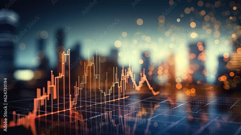 abstract finance graph background Stock Illustration | Adobe Stock