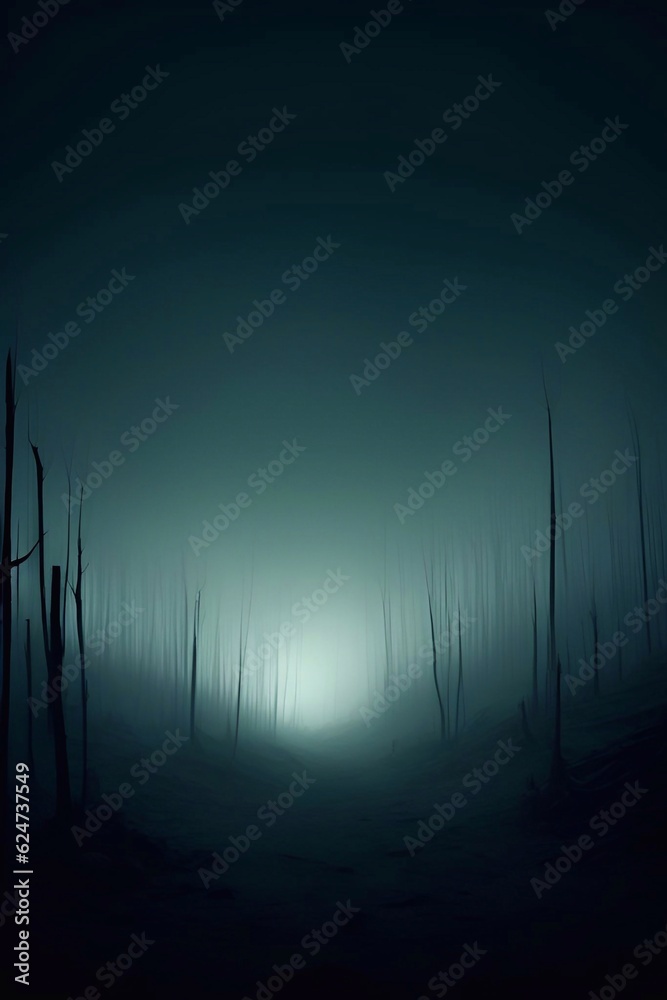 horror illustration scary background horror background ,ghost forest ...