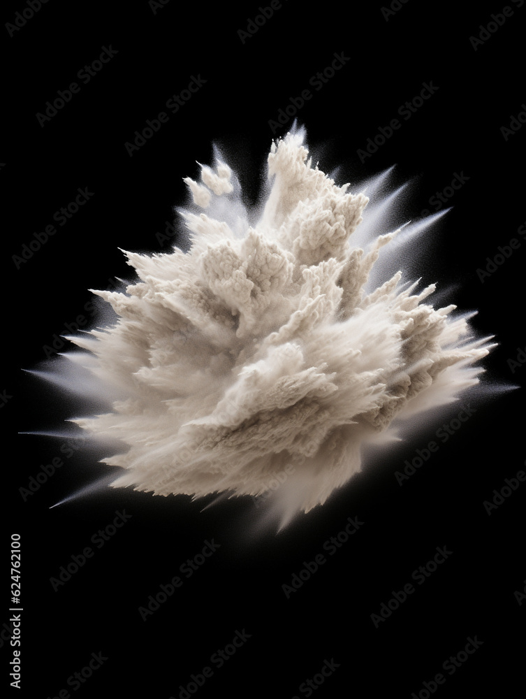 Overlay resource of dust exploding against black background, created ...