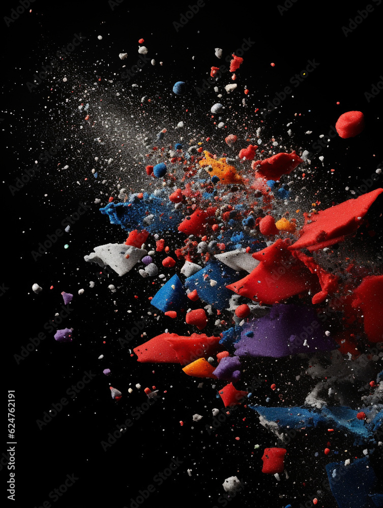 Overlay resource of particles against black background, created with ...