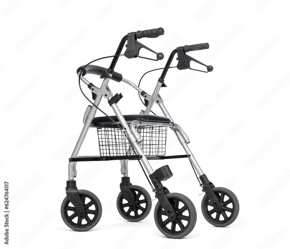 Aluminum rollator to support the walking of elderly and recovering ...