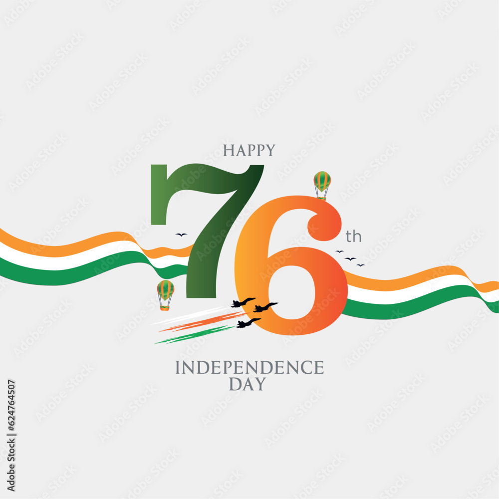 76th Independence Day Of India Banner 76th Anniversary Of Independence