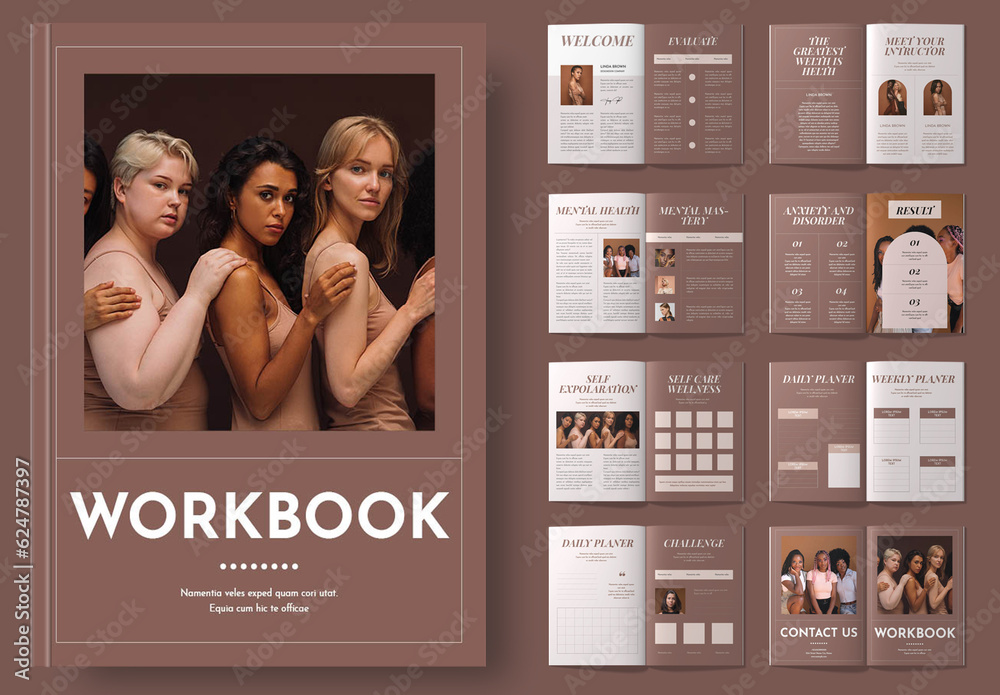 Workbook Magazine Stock Template | Adobe Stock
