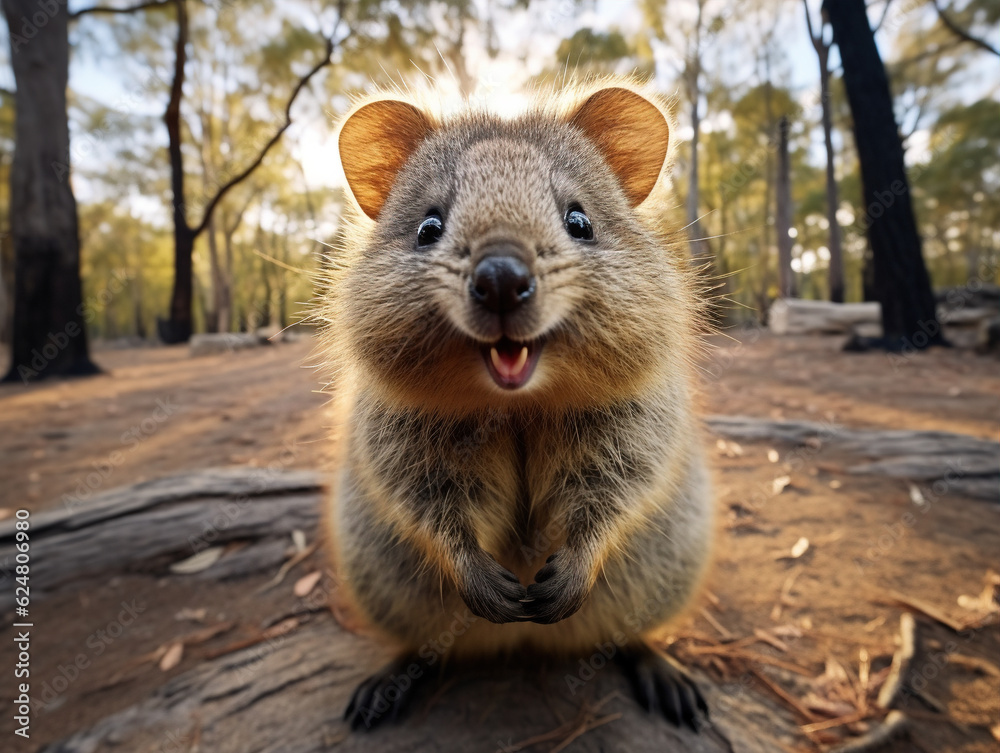 Foto de Photo of Quokka: Known as the happiest animal on Earth, these ...