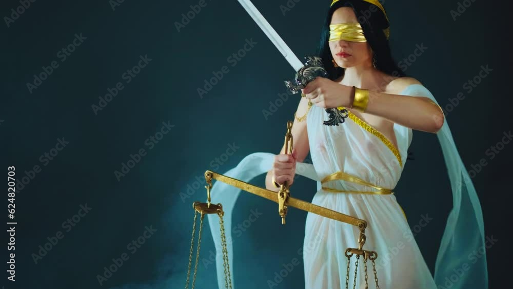 fantasy art portrait woman Greek goddess of justice Themis holding ...