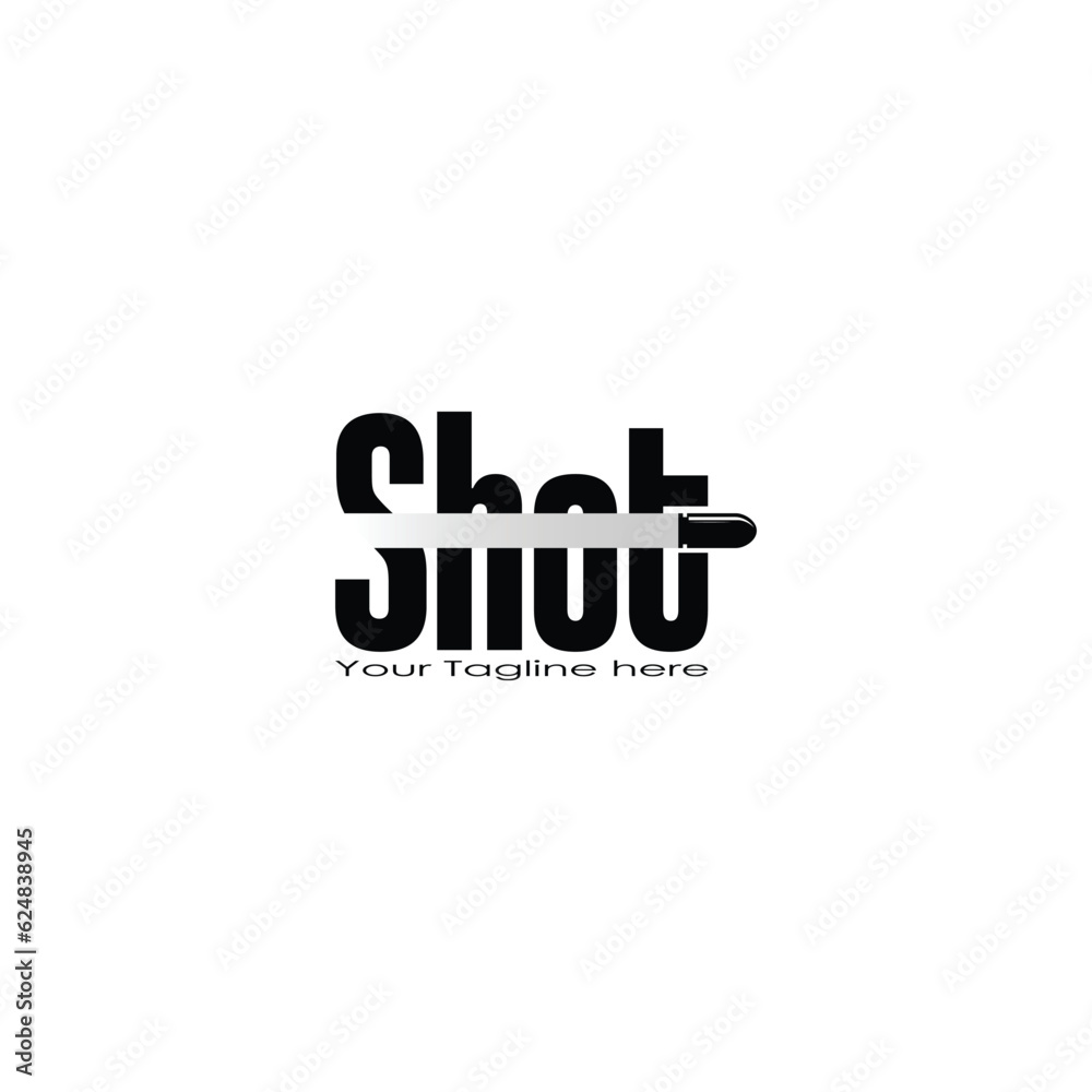 Shot logo design vector graphics Stock Vector | Adobe Stock