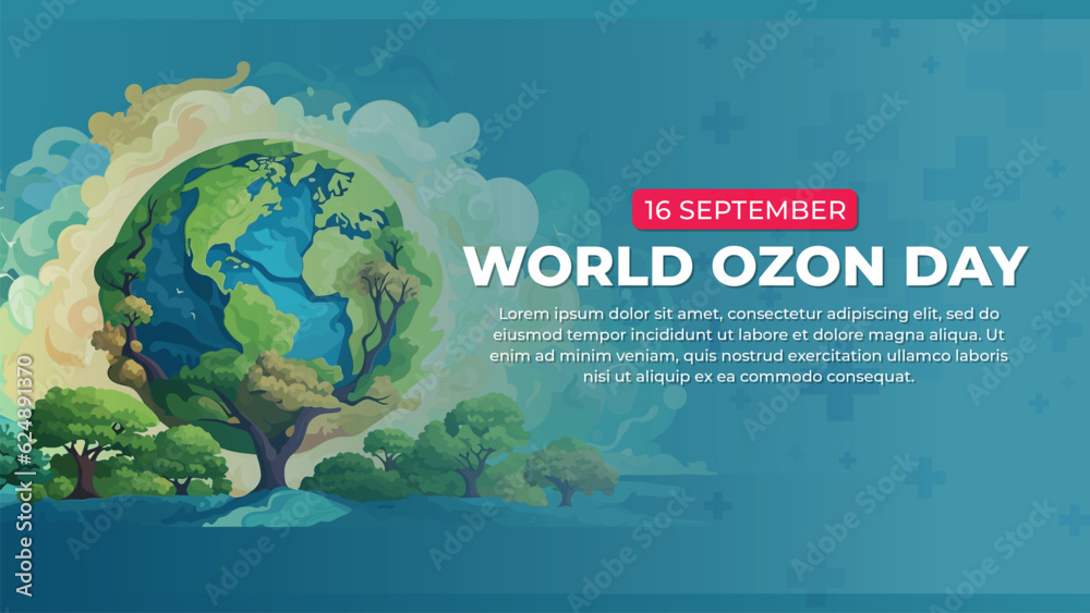 World Ozone Day Ozone Layer Environmental Protection. Stock Vector ...