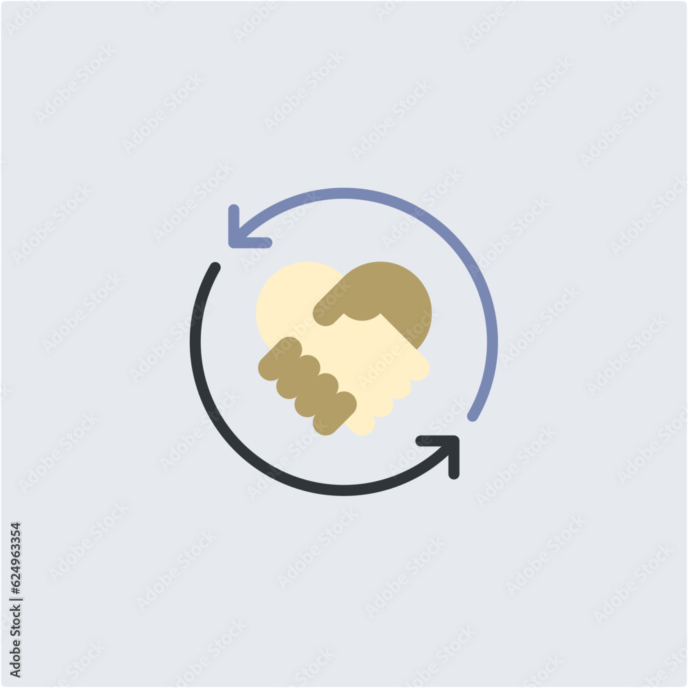 Building a Strong Contract Handshake Partnership Stock Vector | Adobe Stock