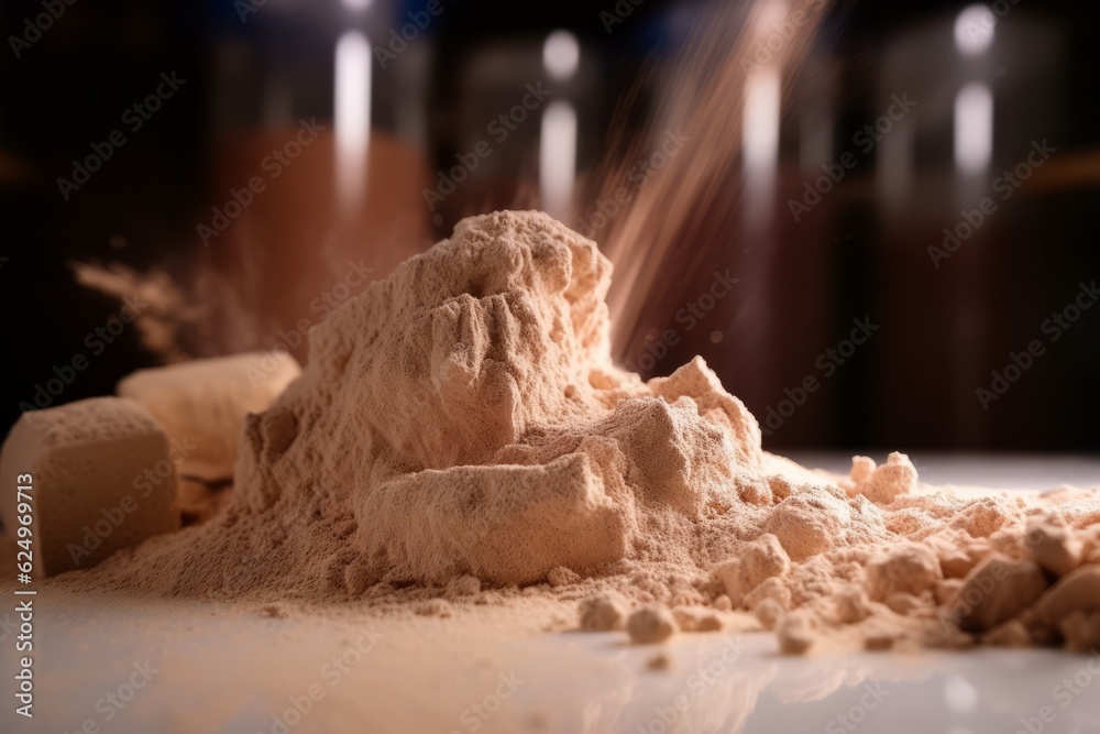 Raw ingredients being processed and transformed into high-quality ...