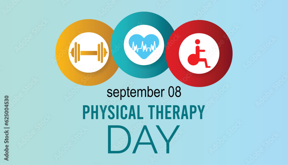 Physical therapy day is observed every year on 25 September. banner ...