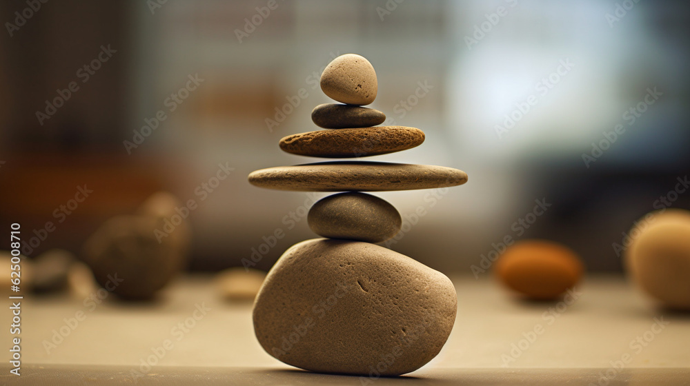 zen stone tower HD 8K wallpaper Stock Photographic Image Stock ...