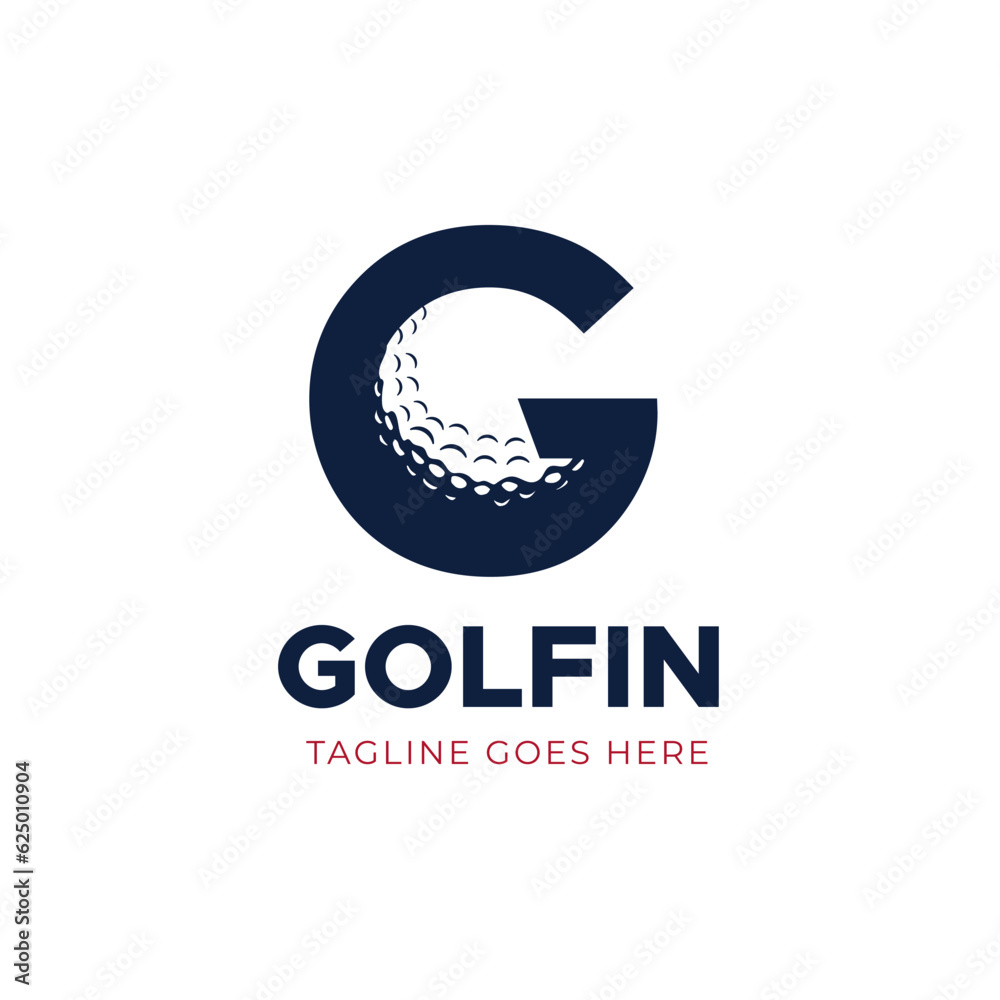 Golfin. Letter G and Golf ball logo design idea for company, store ...