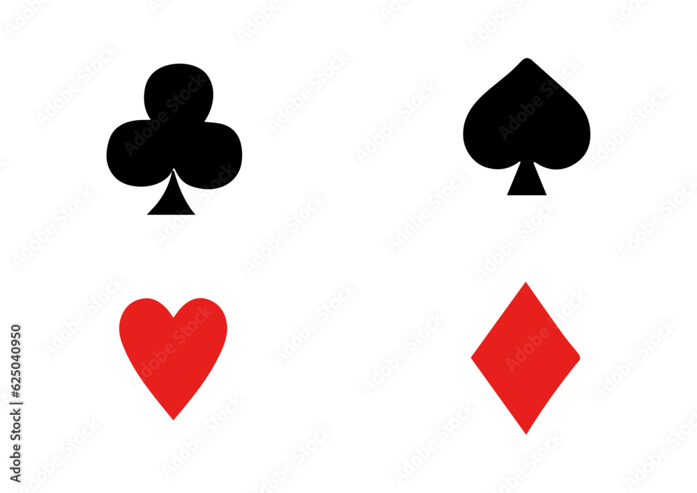 Vector Playing Card Shapes Design Stock Vector Adobe Stock