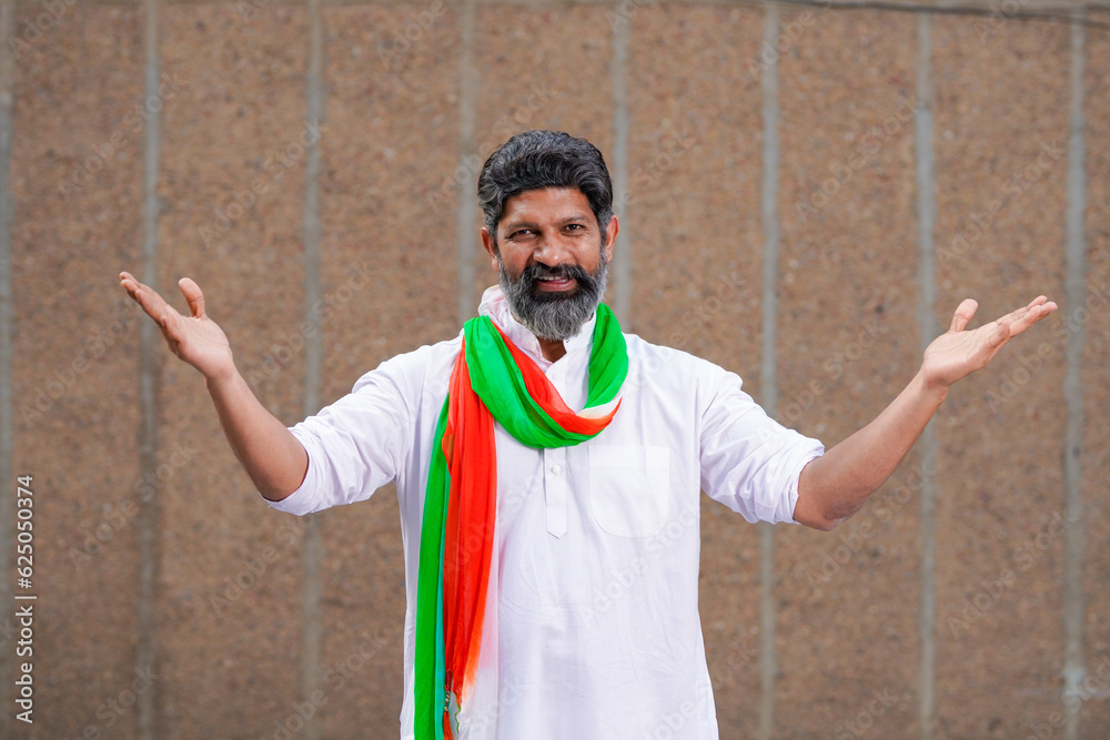 Indian man in traditional wear and giving expression. Stock Photo ...