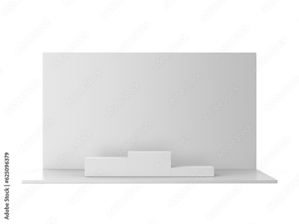 1st, 2nd, 3rd place Podiums template. and stage light 3d illustration ...