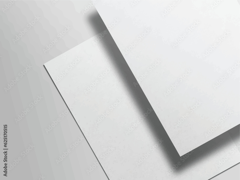 Realistic empty Blank white flyer mockup Paper Leaflet, Flyer ...