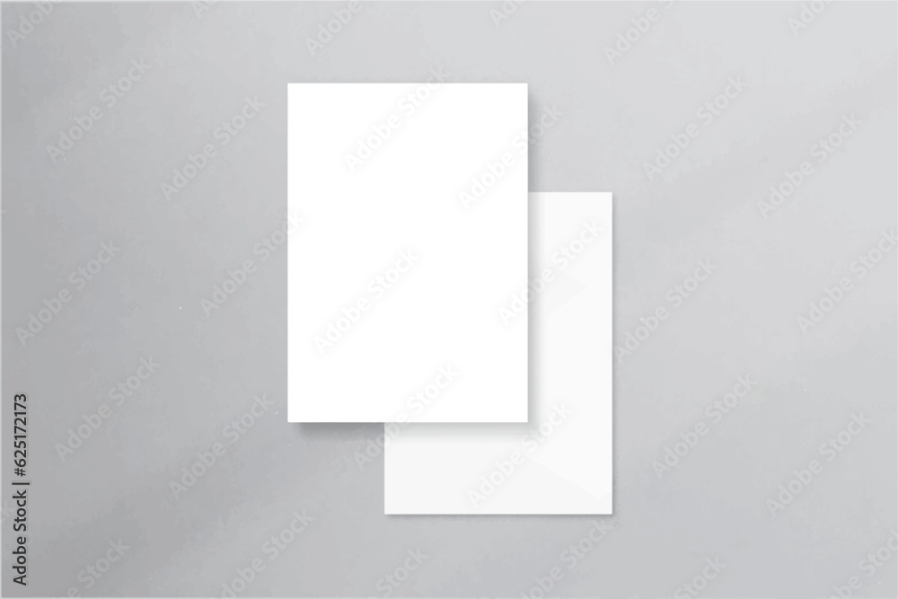 Realistic empty Blank white flyer mockup Paper Leaflet, Flyer ...