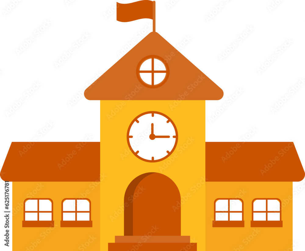 school building illustration svg design Stock Vector | Adobe Stock