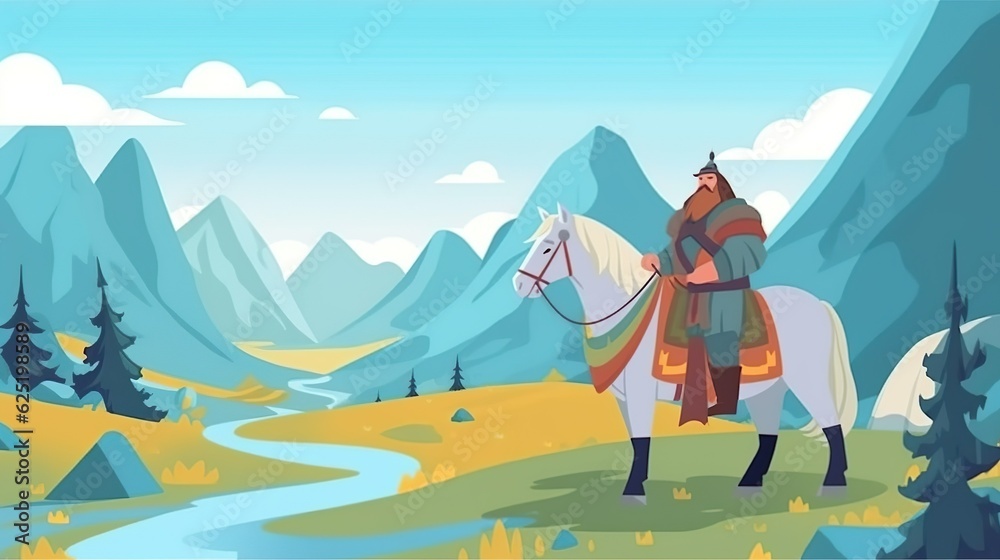 Abstract background Mongol empire. Designing of a historically accurate ...