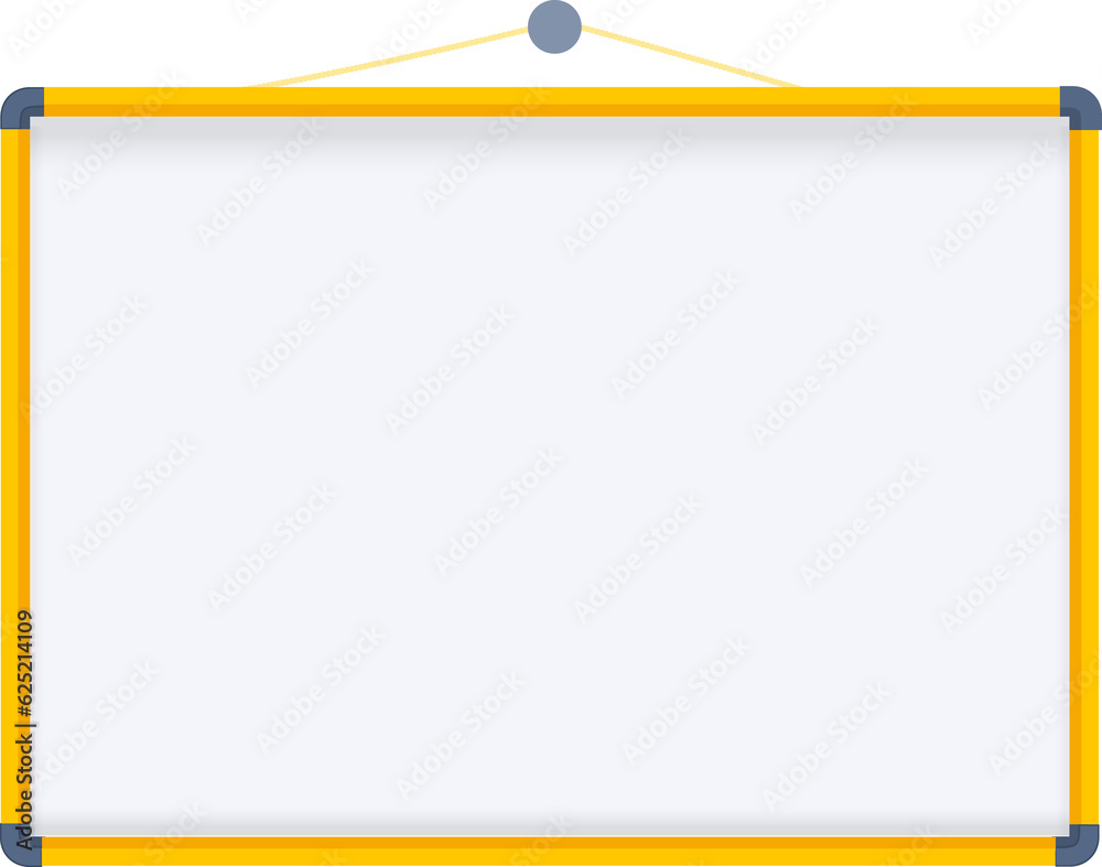 Screen projector or white slide board display. Flat cartoon style Stock ...