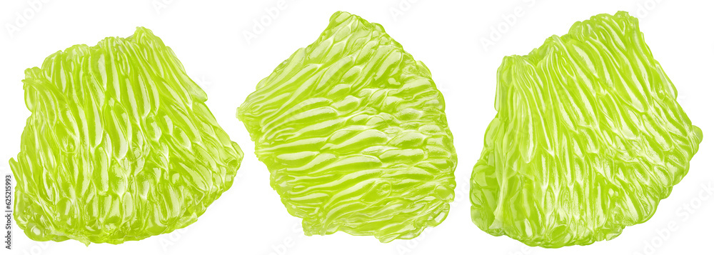 Set of flesh of lime citrus fruit isolated on transparent background ...