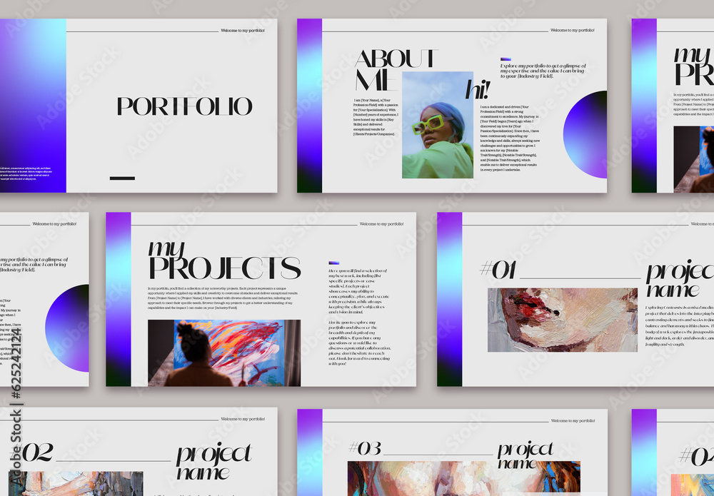 Portfolio Layout Stock Template | Adobe Stock
