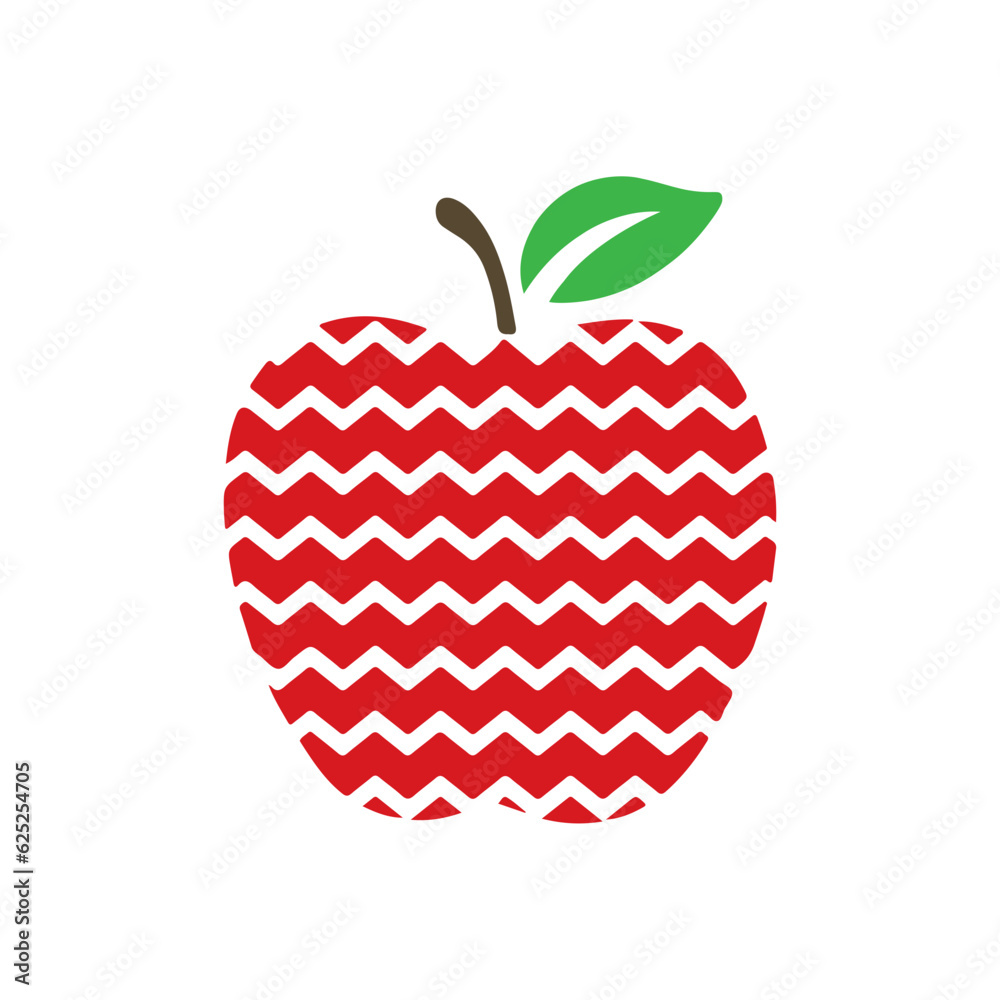 Chevron Patterned Apple SVG, Teacher SVG, Back to school svg, Teacher ...