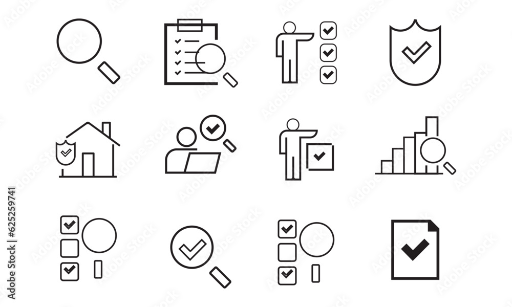 set of icons of toilet. set of icons for web. Abstract inspection icon ...
