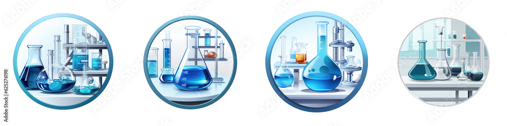 Laboratory clipart collection, vector, icons isolated on transparent ...