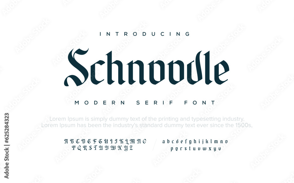 Schnoodle Modern creative alphabet. Future fonts style. Typography uppercase and lowercase fonts ...