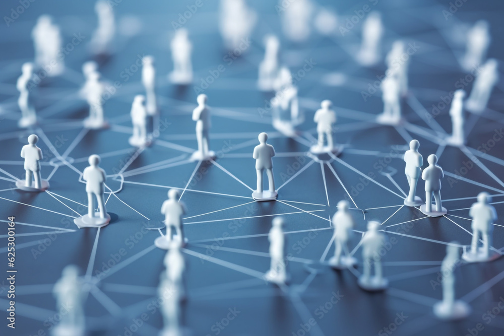 Miniature people on plan. Group of Miniature people isolated on white ...