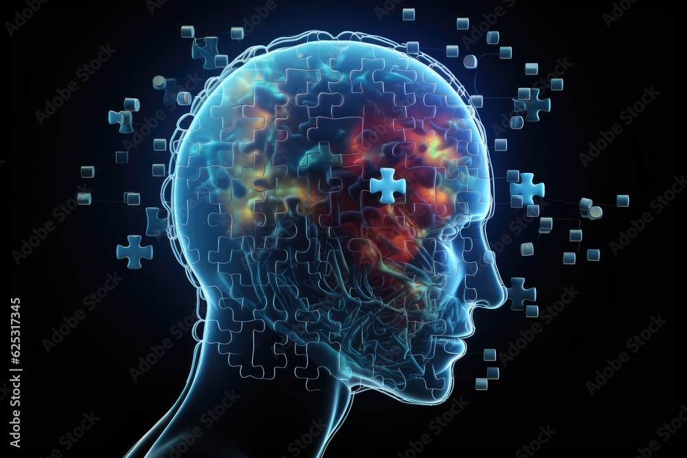 Brain puzzle, thinker person, intellectual challenges and puzzles for ...