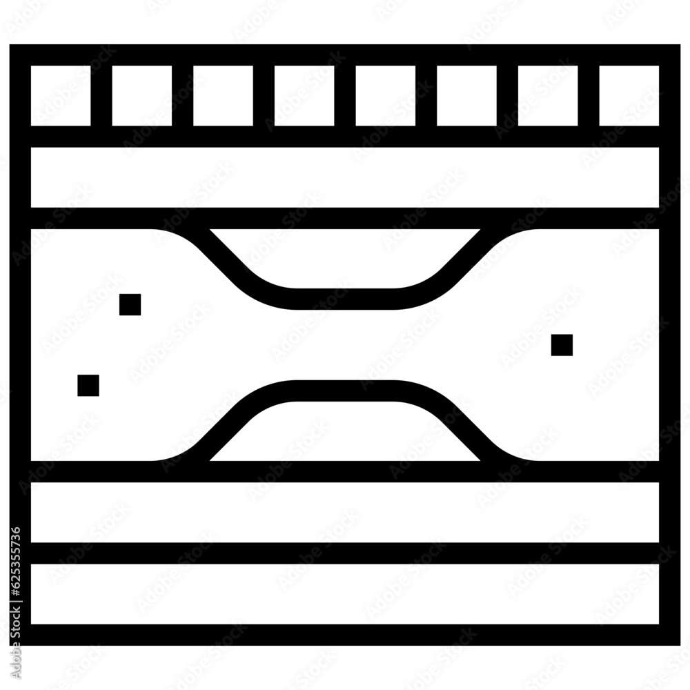 thrombosis icon. A single symbol with an outline style Stock Vector ...