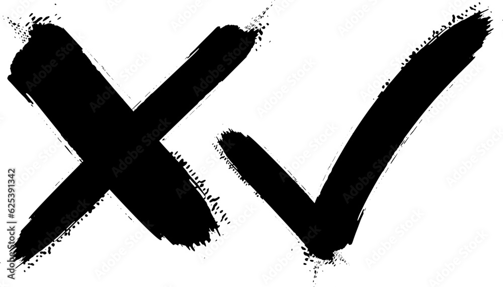 cross brush stroke, question mark, Hand Drawn Grunge Brush vector ...