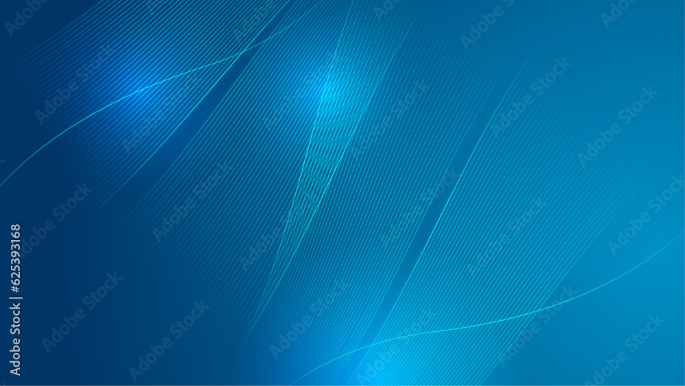 Abstract blue background with flowing lines. Dynamic waves. vector ...