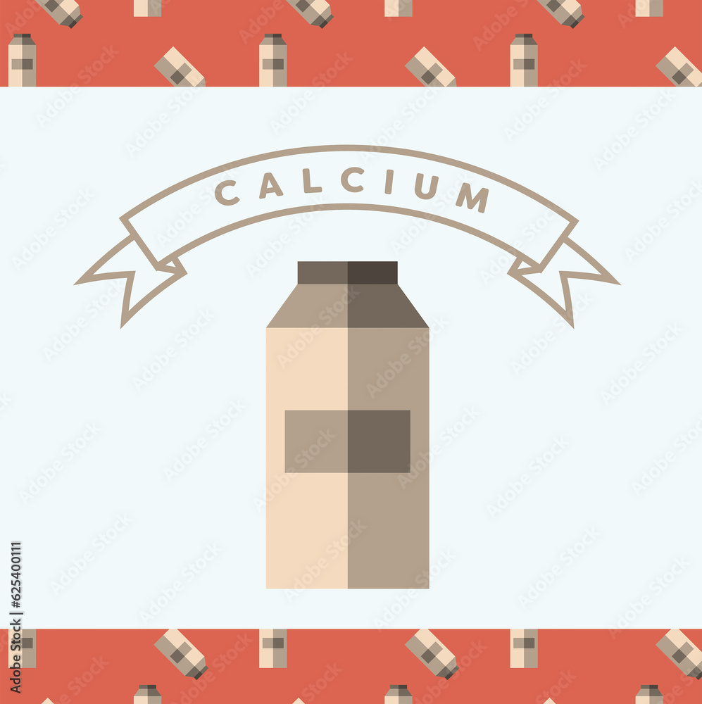 Digital png illustration of box of calcium and calcium text on ...