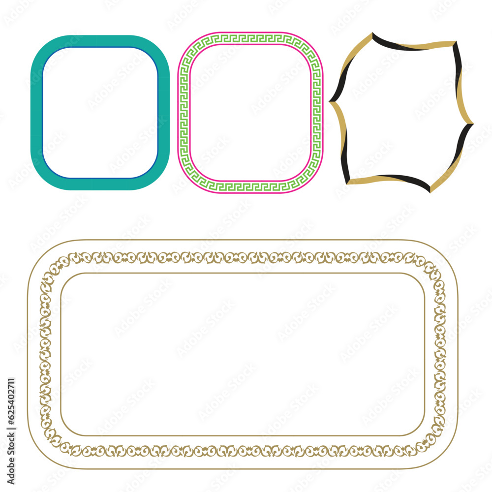 Borders and rectangles design for Multiple Uses Stock Vector | Adobe Stock