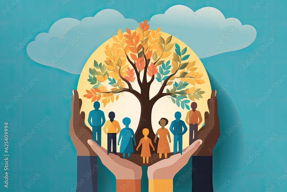 Poster A visual representation of a multi generational familys well ...