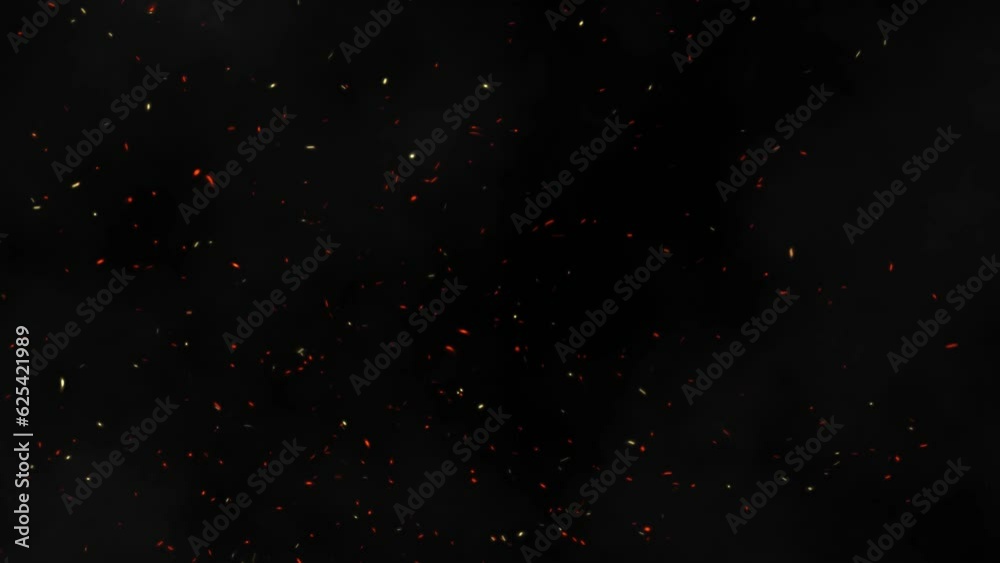 4k Fire embers fire sparks background,fire flames particles swirls in ...