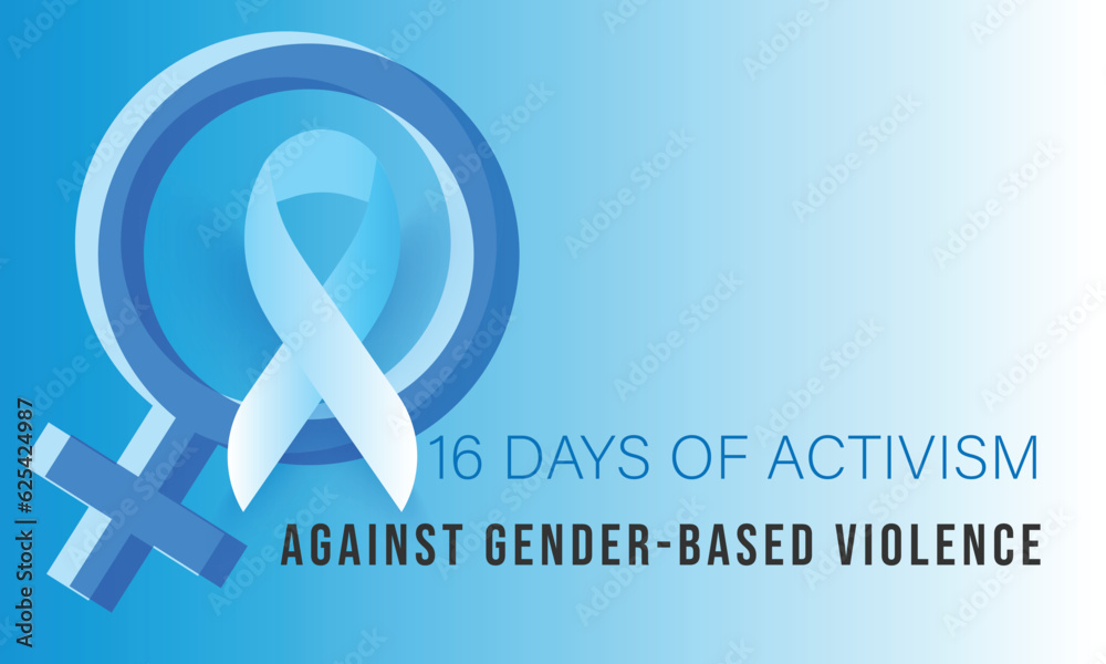 16 days of activism against gender based violence. background, banner ...