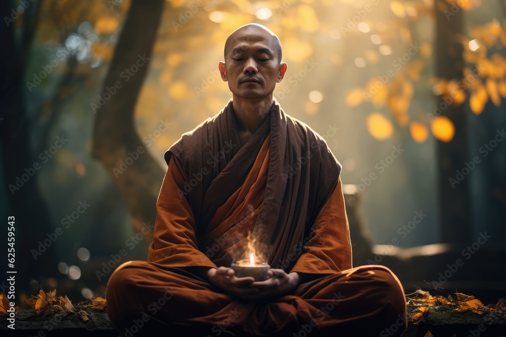 Buddhists Meditating