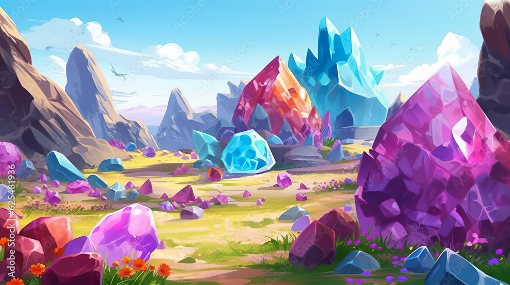 Abstract background magic crystal. A visually stunning composition ...