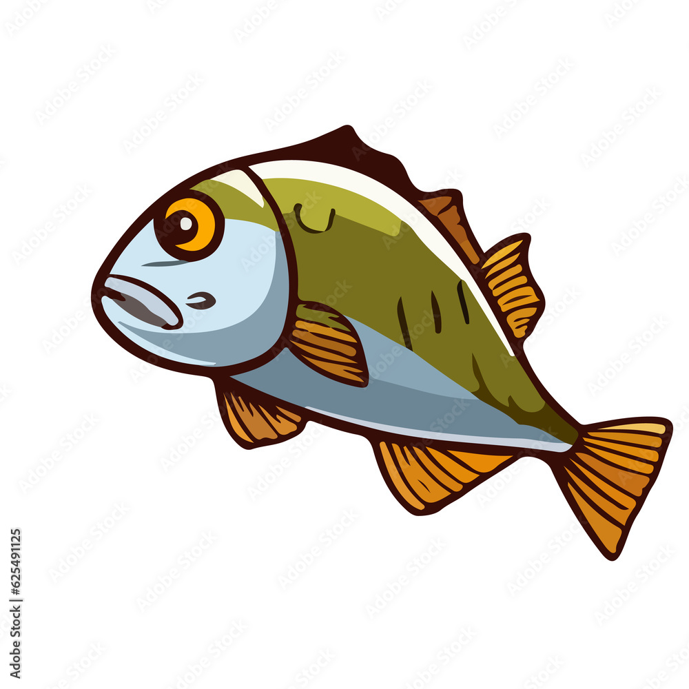 cartoon, vector, illustration, boy, men, worker, people, fishing ...