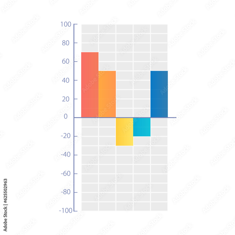 Company annual revenue report infographic column chart design template ...