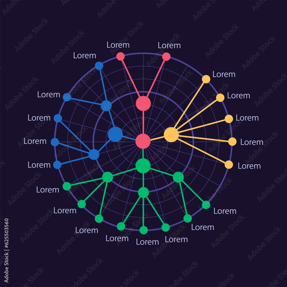 Risk management planning infographic circle dot chart design template ...