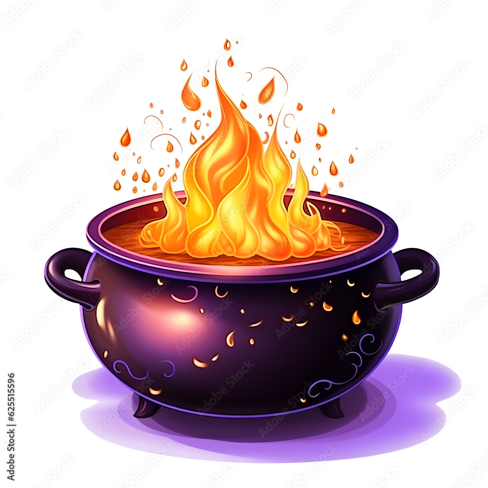 illustration of a cauldron, transparent background Stock Illustration ...